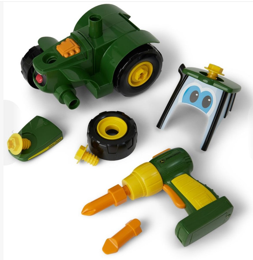 John Deere Build A Johnny Tractor/15 Piece Buildable Set – TheITmart