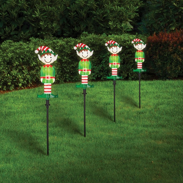 Lytworx 40cm Warm White Solar Elf Stake Lights - 4 Pack – TheITmart