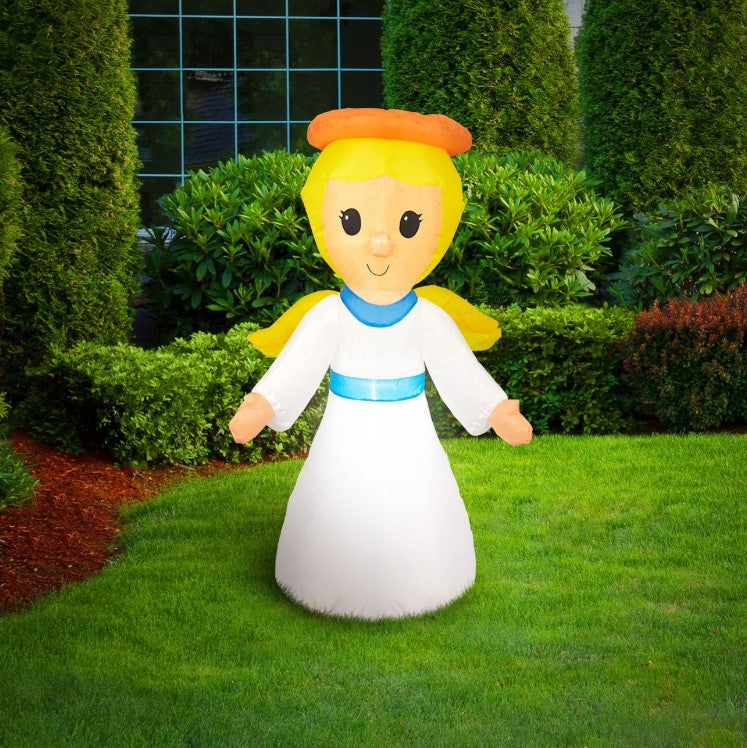 Lytworx 1.2m Festive Inflatable Angel/Low Voltage/Indoor or Outdoor ...