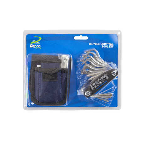 Repco Bicycle Survival Tool Kit/ 1 in 16 bike Muti-Tool/ Foldable Desi ...