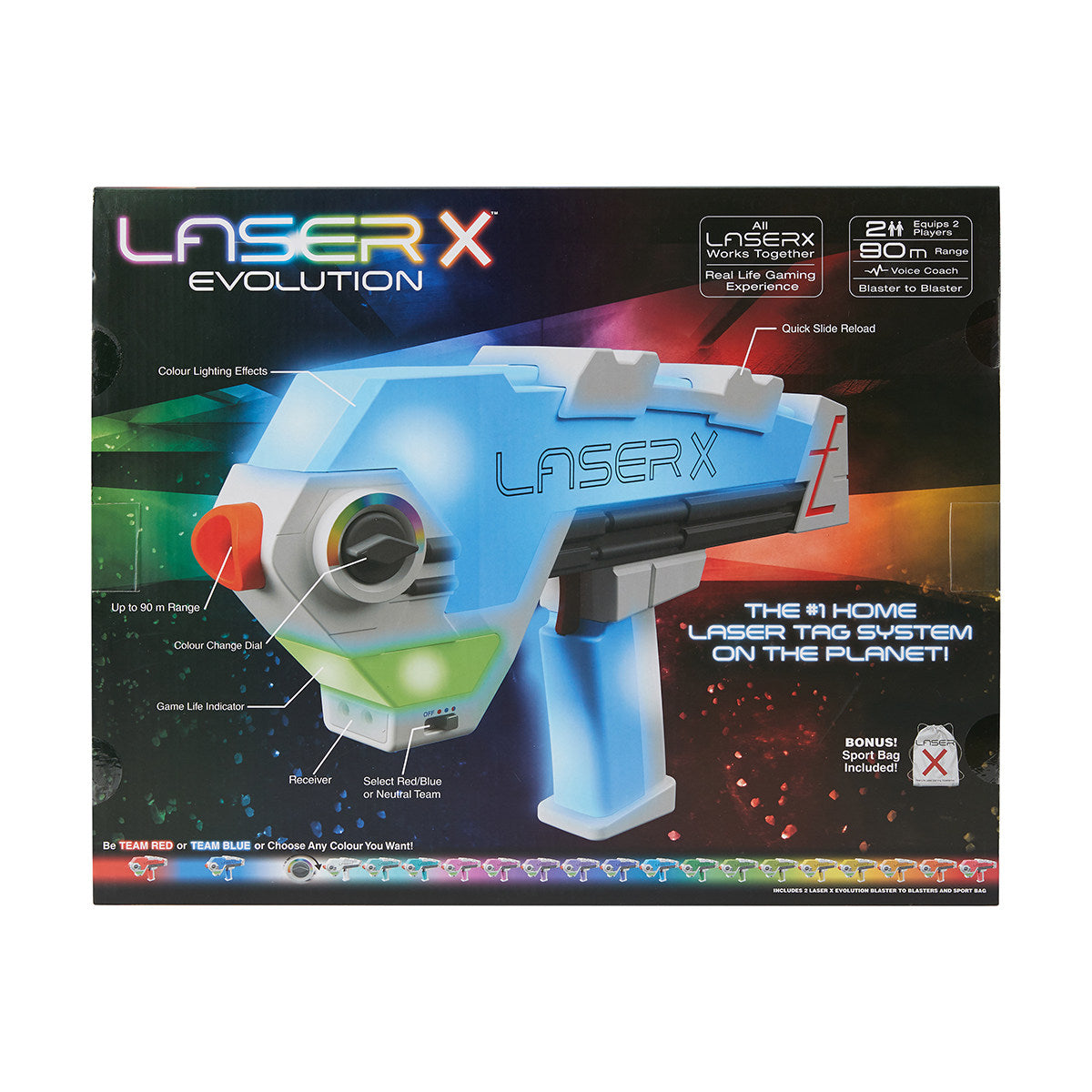 Laser X Evolution 90m Range with Colour Lighting Effects – TheITmart