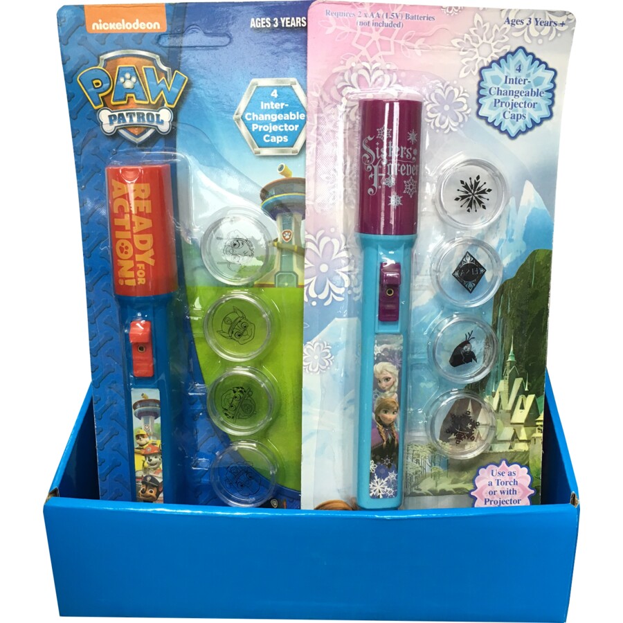 Disney Licensed Projector Torch - Assorted*/ Suitable for Ages 3+ Year ...