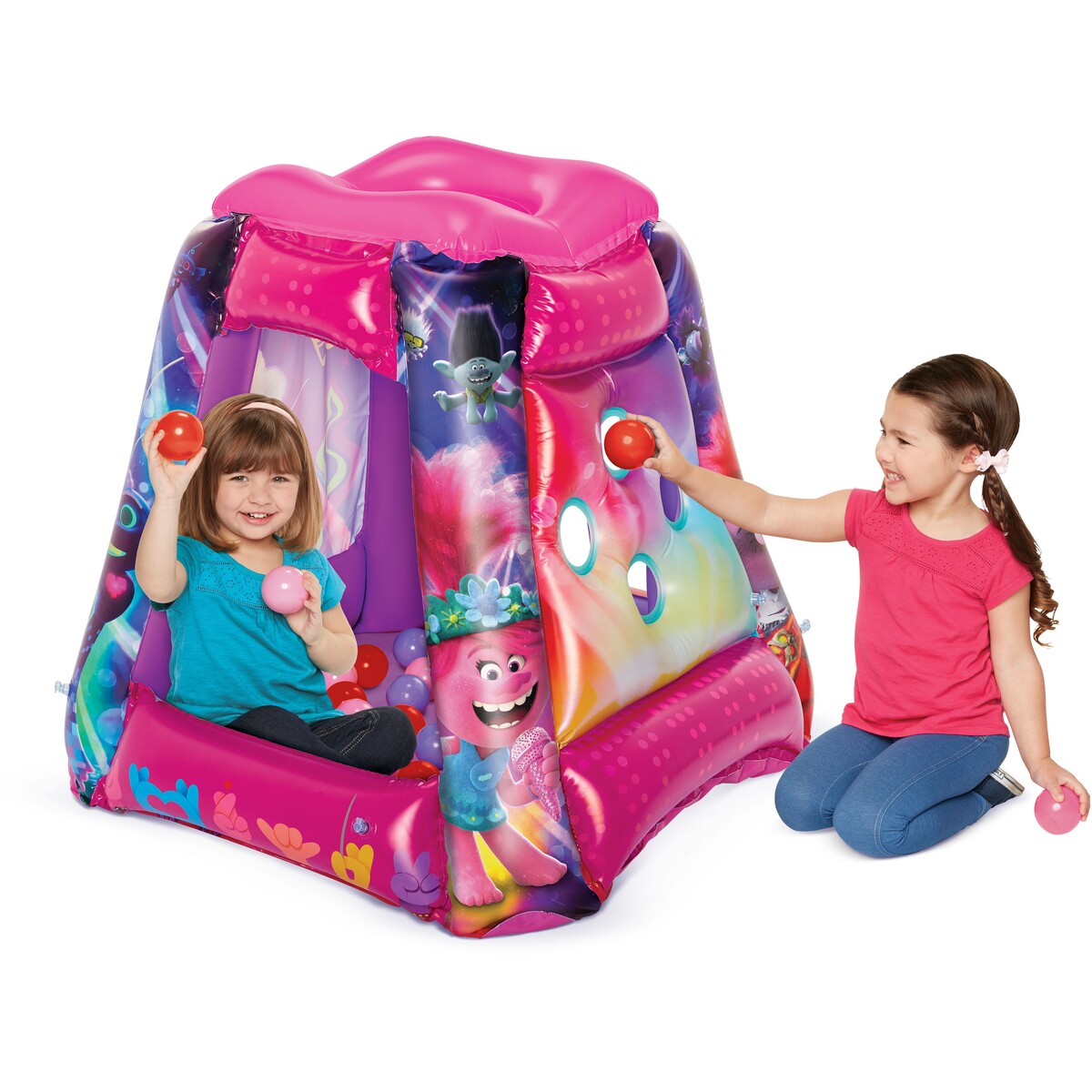 Trolls Friend Squad Inflatable Playland with 20 Balls – TheITmart