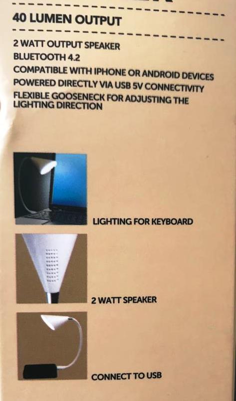 CLICK LED LIGHT WITH BLUETOOTH SPEAKER – TheITmart