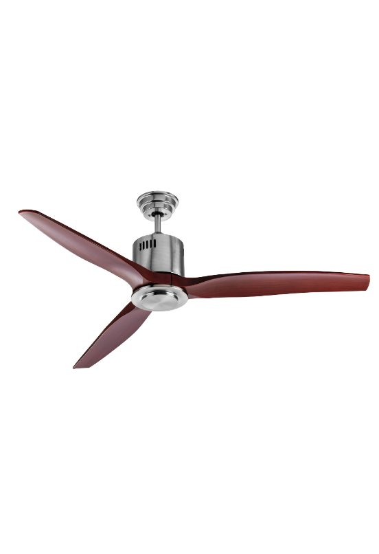 Arlec 130cm Nairobi ABS 3 Blade Ceiling Fan with Dark Timber Finish Bl ...