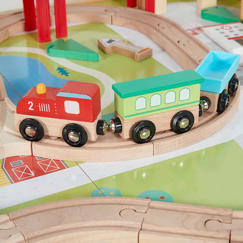 Anko Wooden Train Table with Storage / Ages 3+ Years – TheITmart