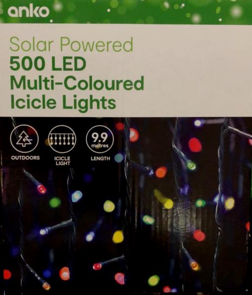 Anko Solar Powered 500 LED ICICLE Lights – TheITmart