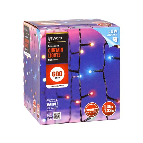 Lytworx 600 LED Multicolour Connectable Curtain Lights – TheITmart