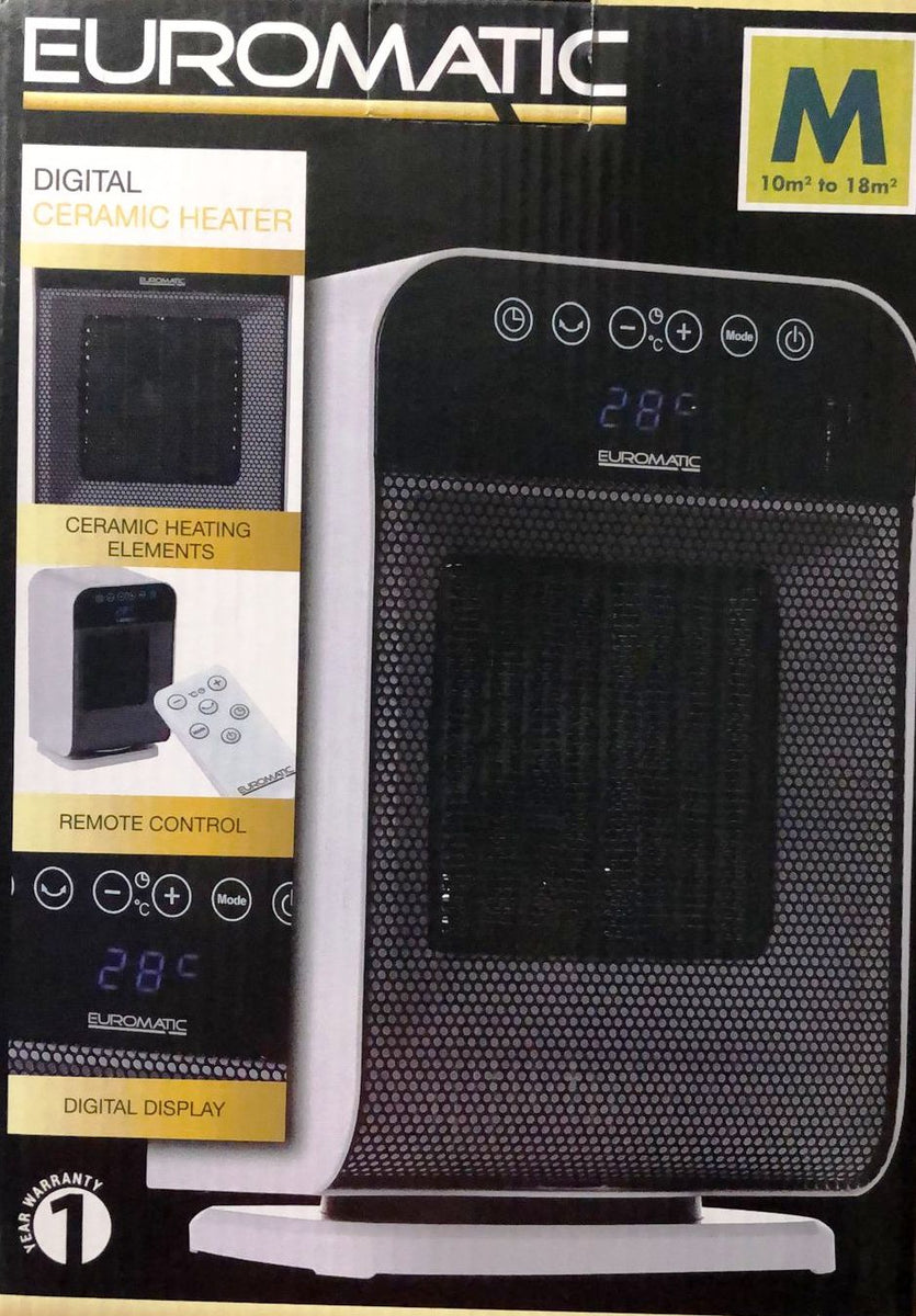 Euromatic Digital Ceramic Heater – TheITmart