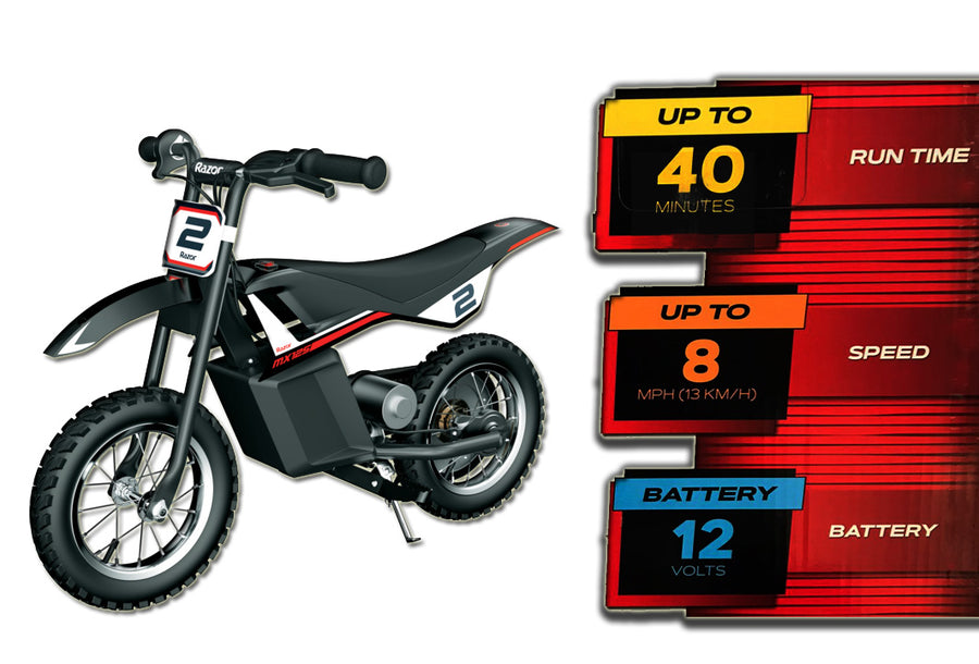 Razor MX125 Rechargeable Dirt Rocket Bike - Ages 7+ Years – TheITmart