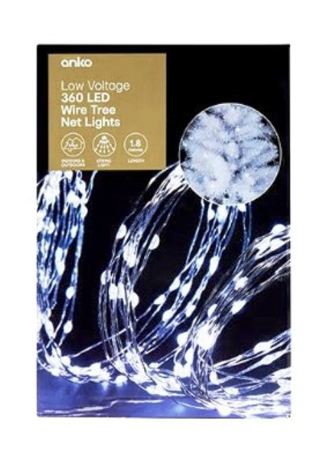 Low Voltage 360 LED Wire Tree Net Lights - Cool white – TheITmart