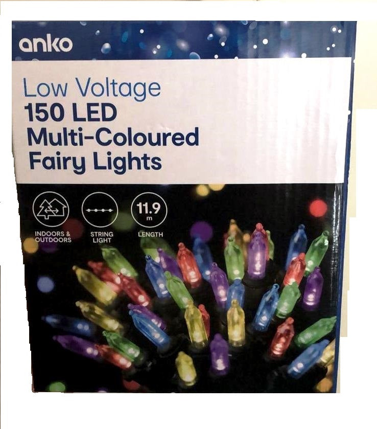 Anko Low Voltage 150 LED Multi-Coloured Fairy Lights – TheITmart
