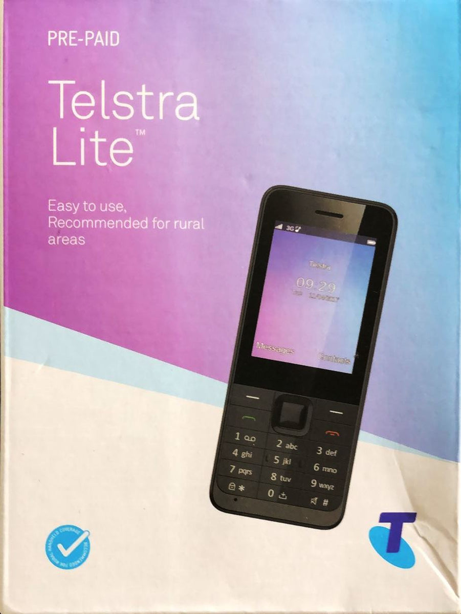 Telstra Lite 2.4" Colour Display 3GMobile Phone - Black / Locked to Te ...