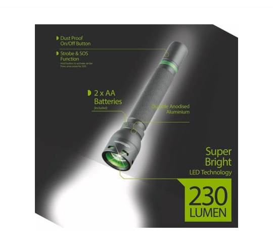 Ironhorse 300 Lumens LED Large Pocket Torch – TheITmart