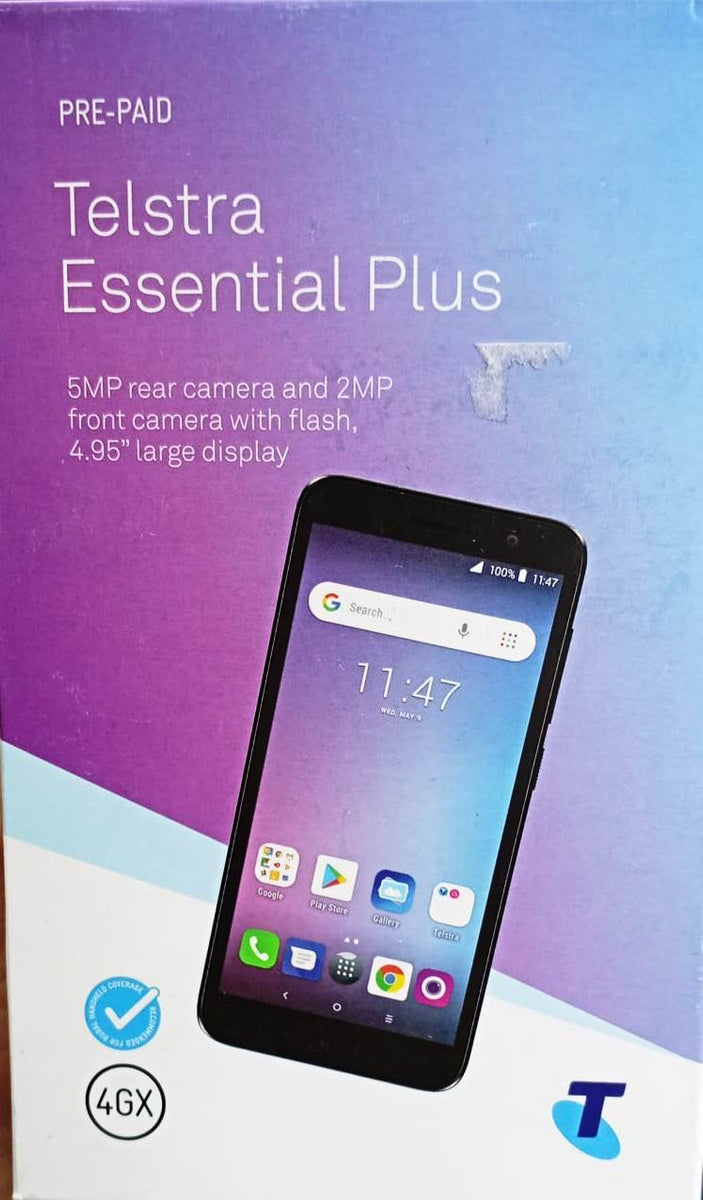 Telstra Alcatel Essential Plus Pre-Paid Smartphone/5MP/ Locked to Tels ...