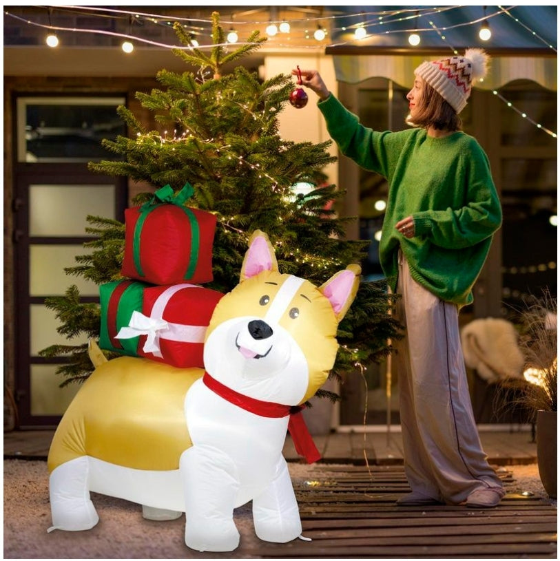 Arlec 1.2m Low VoltageLED Inflatable Corgi/Super bright Long-lasting L ...