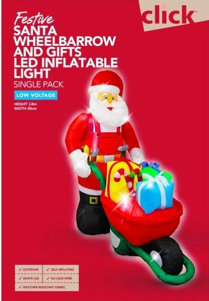 Click 1.8m Low Voltage Tradie Santa LED Inflatable/ Suitable for Indoo ...