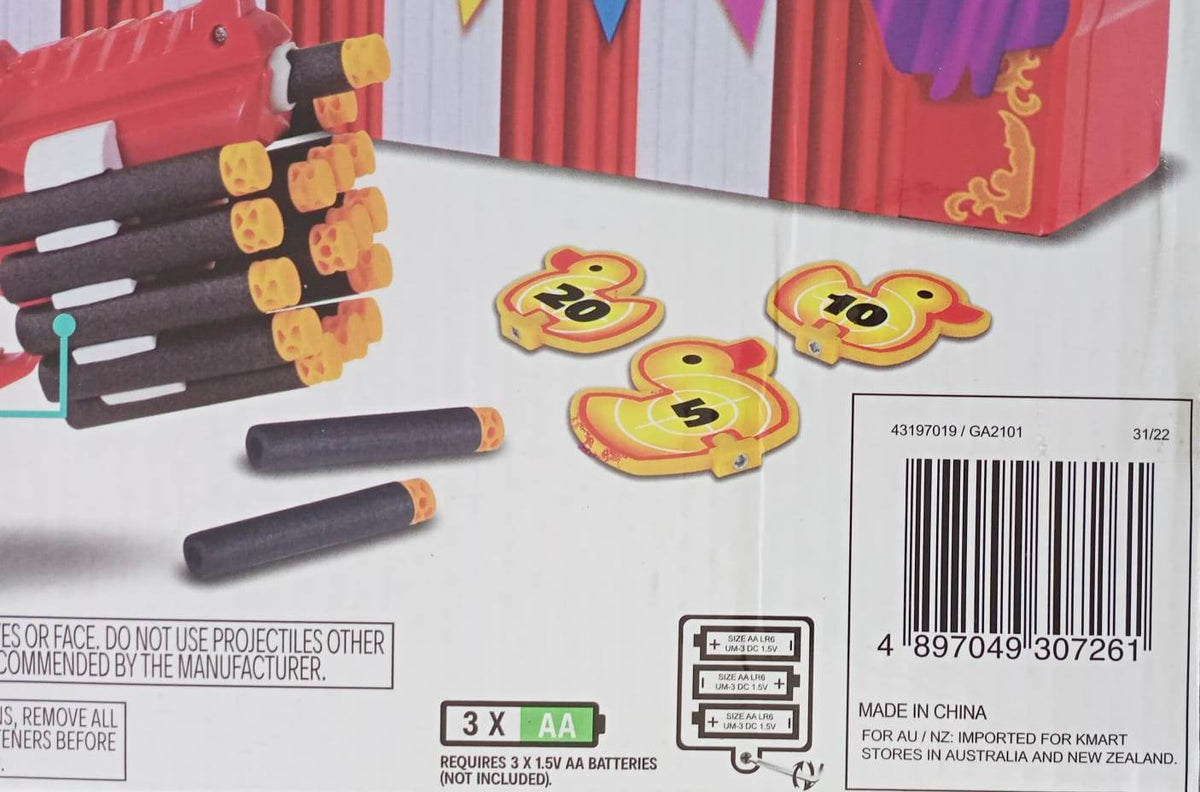 Electronic Arcade Duck Gallery Game Set with Sound Effects/Moving Duck ...
